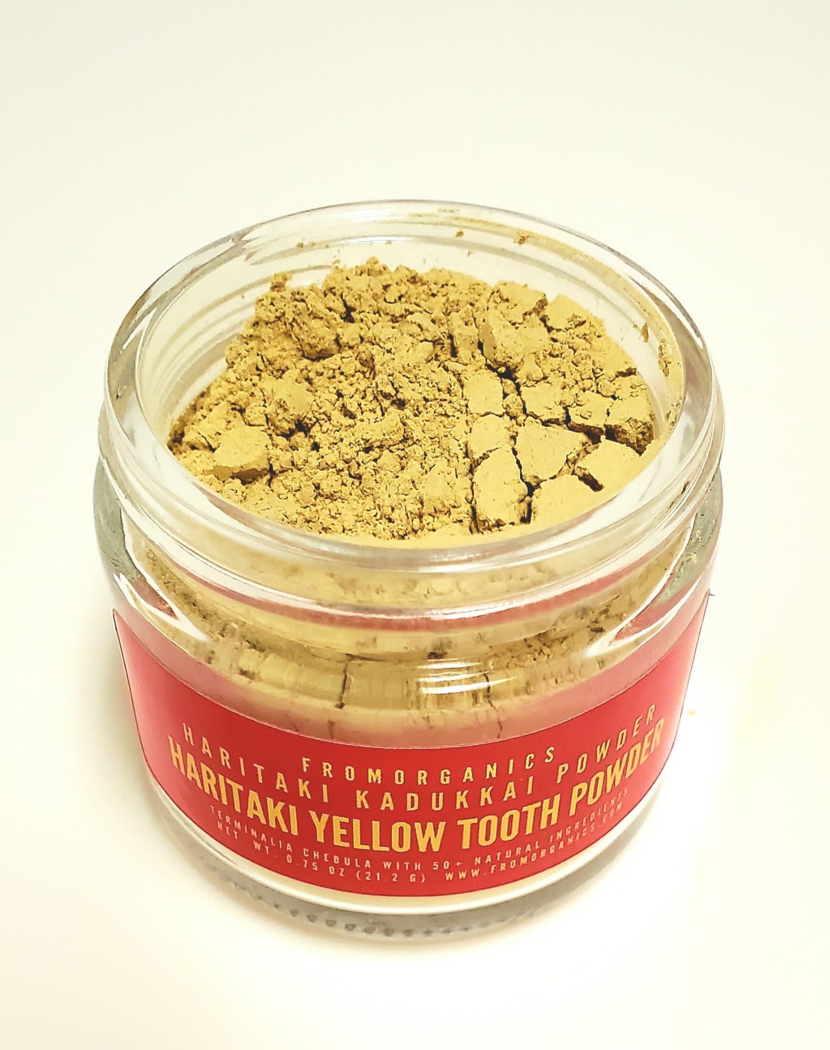 Haritaki Yellow Tooth powder - Haritaki, Umikkari and Coconut shell ba ...
